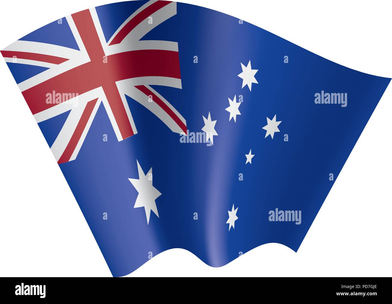Australia flag, vector illustration Stock Vector Image & Art - Alamy