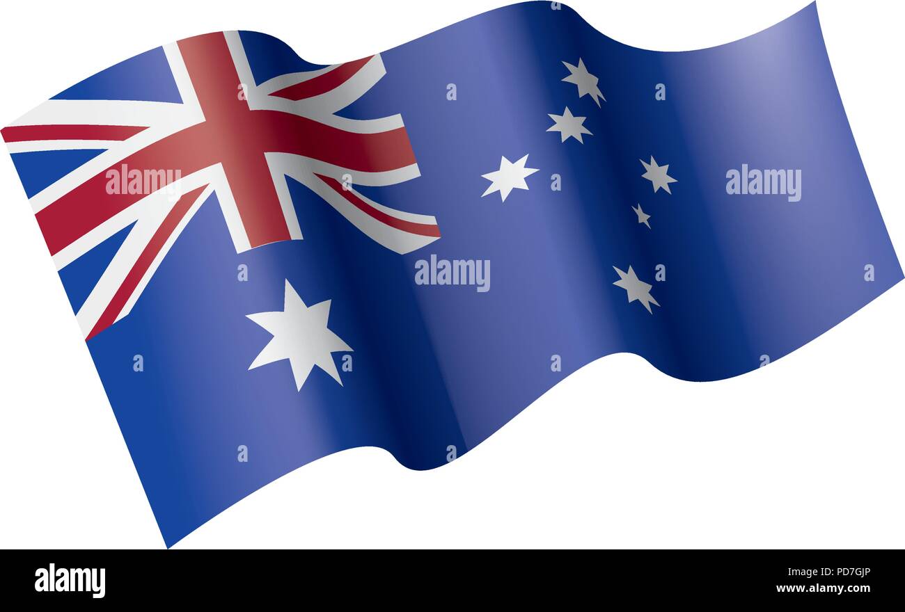 Australia flag, vector illustration Stock Vector Image & Art - Alamy