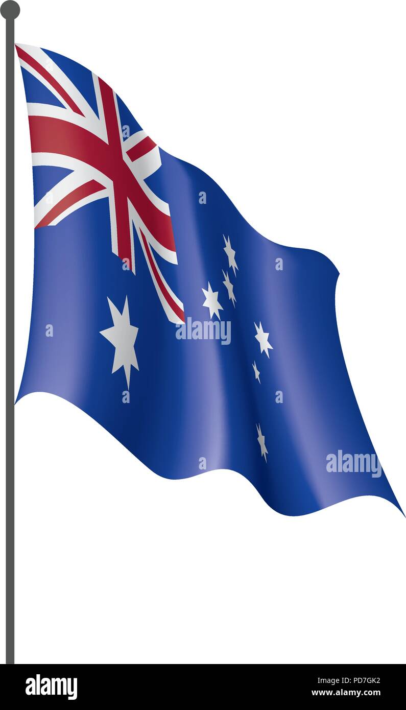 Australia flag, vector illustration Stock Vector Image & Art - Alamy