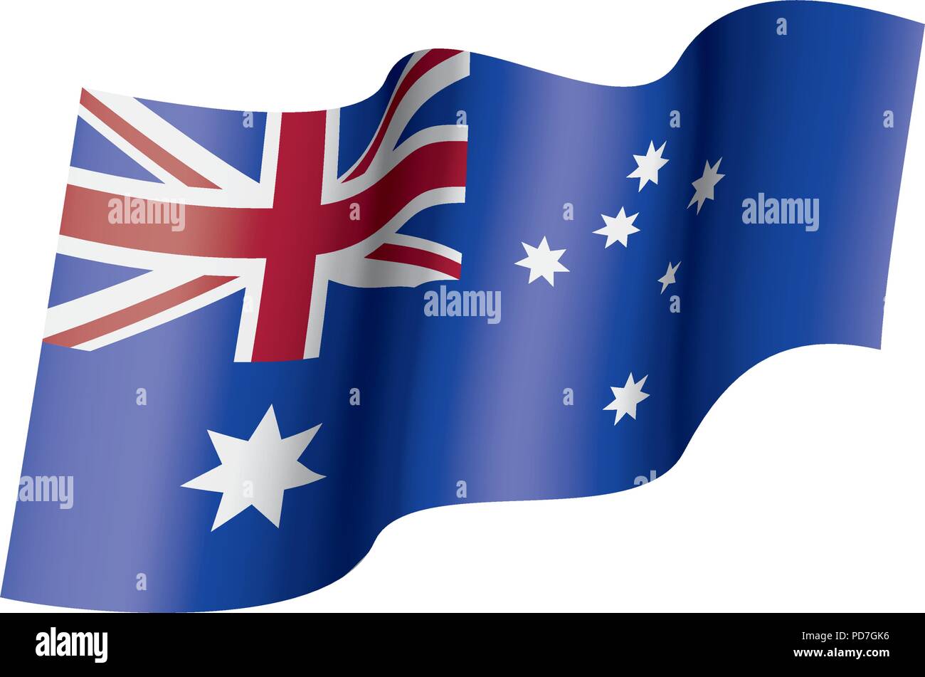 Australia flag, vector illustration Stock Vector Image & Art - Alamy