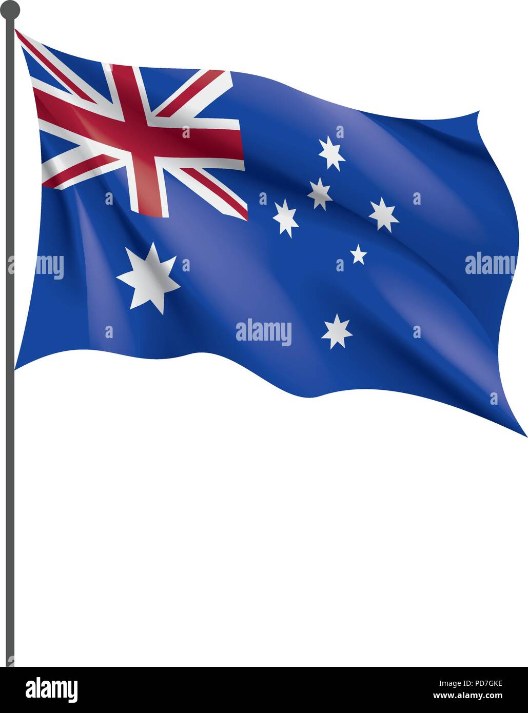 Australia flag, vector illustration Stock Vector Image & Art - Alamy