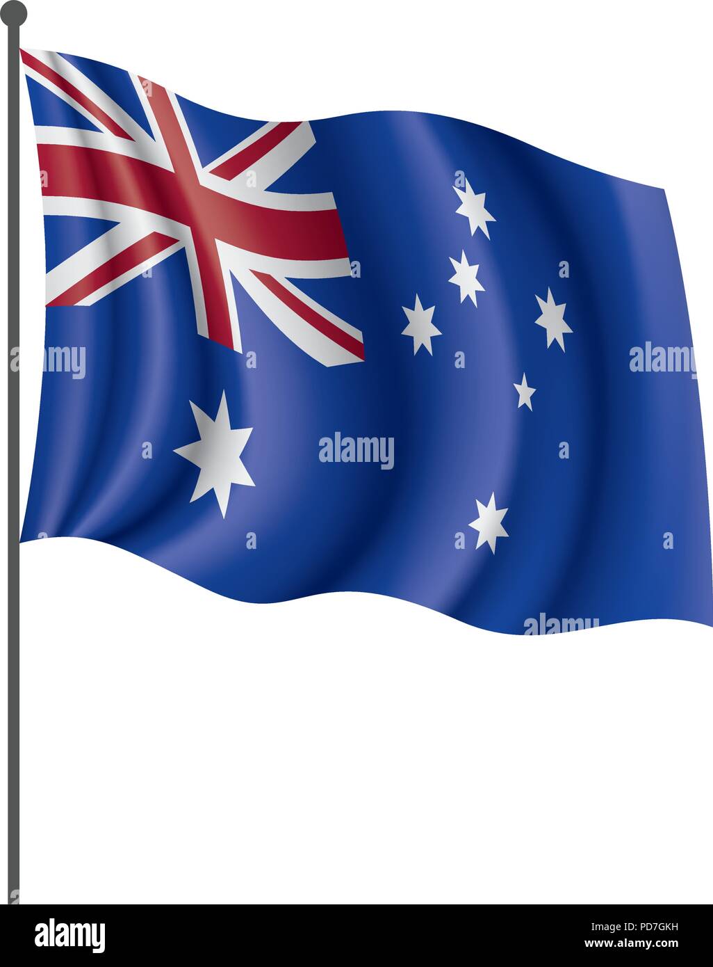 Australia flag, vector illustration Stock Vector Image & Art - Alamy