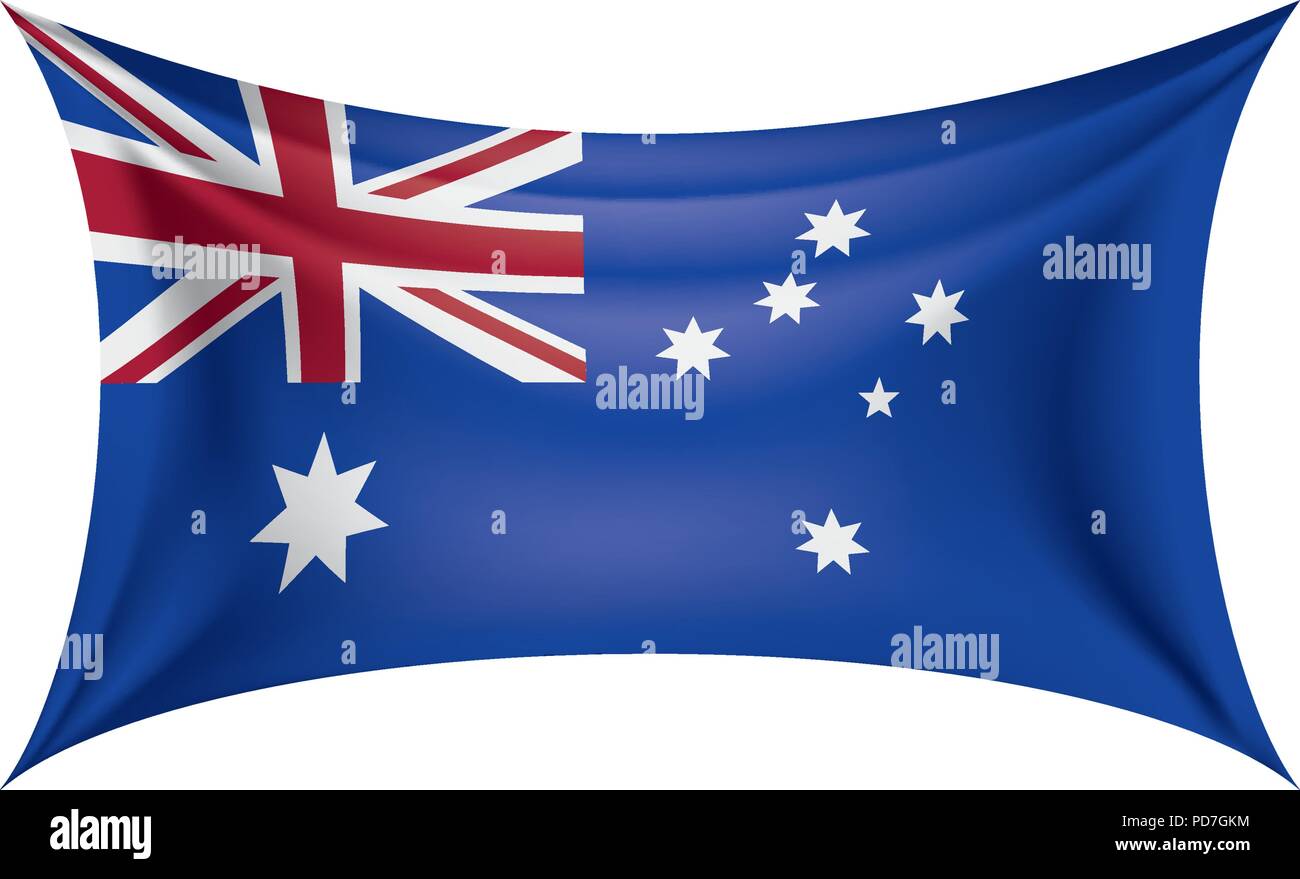 Australia flag, vector illustration Stock Vector Image & Art - Alamy