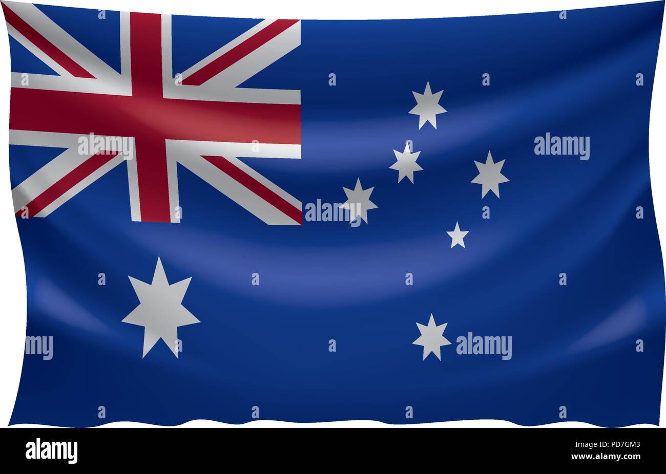 Australia flag, vector illustration Stock Vector Image & Art - Alamy
