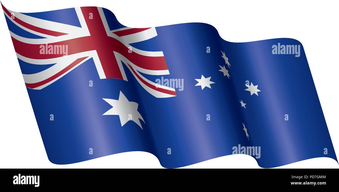 Australia flag, vector illustration Stock Vector Image & Art - Alamy