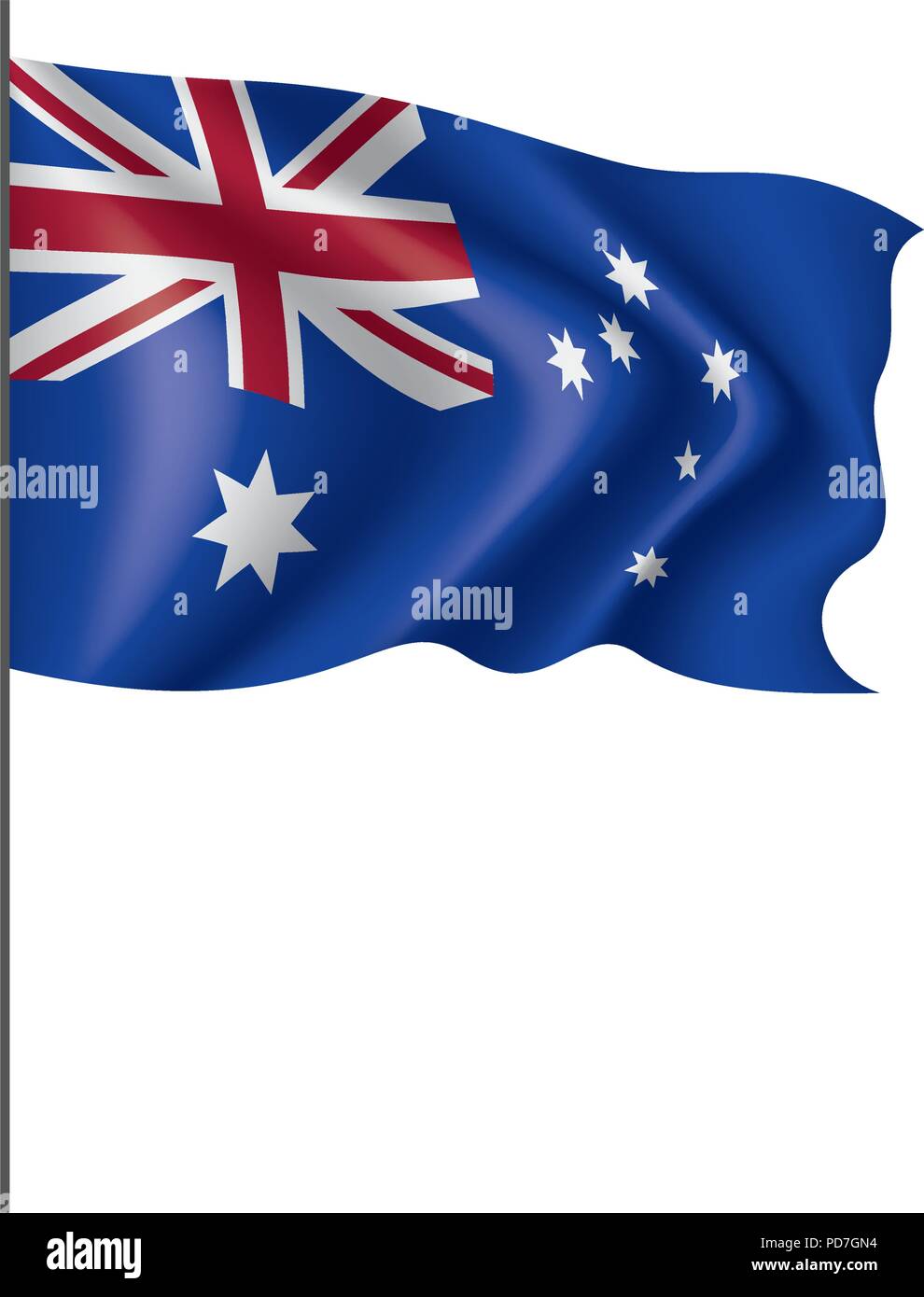 Australia flag, vector illustration Stock Vector Image & Art - Alamy