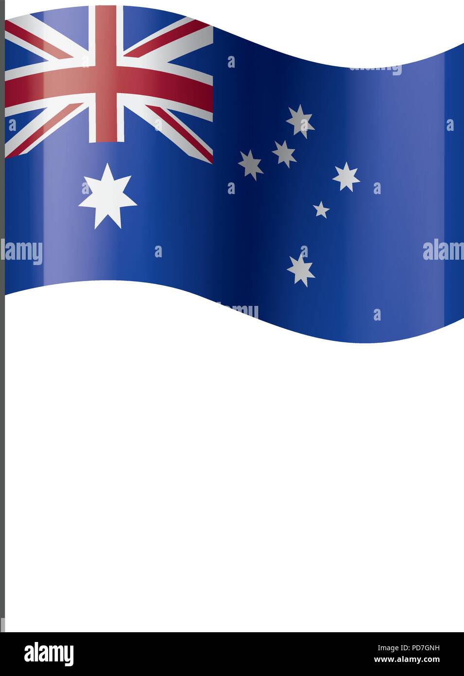 Australia flag, vector illustration Stock Vector Image & Art - Alamy