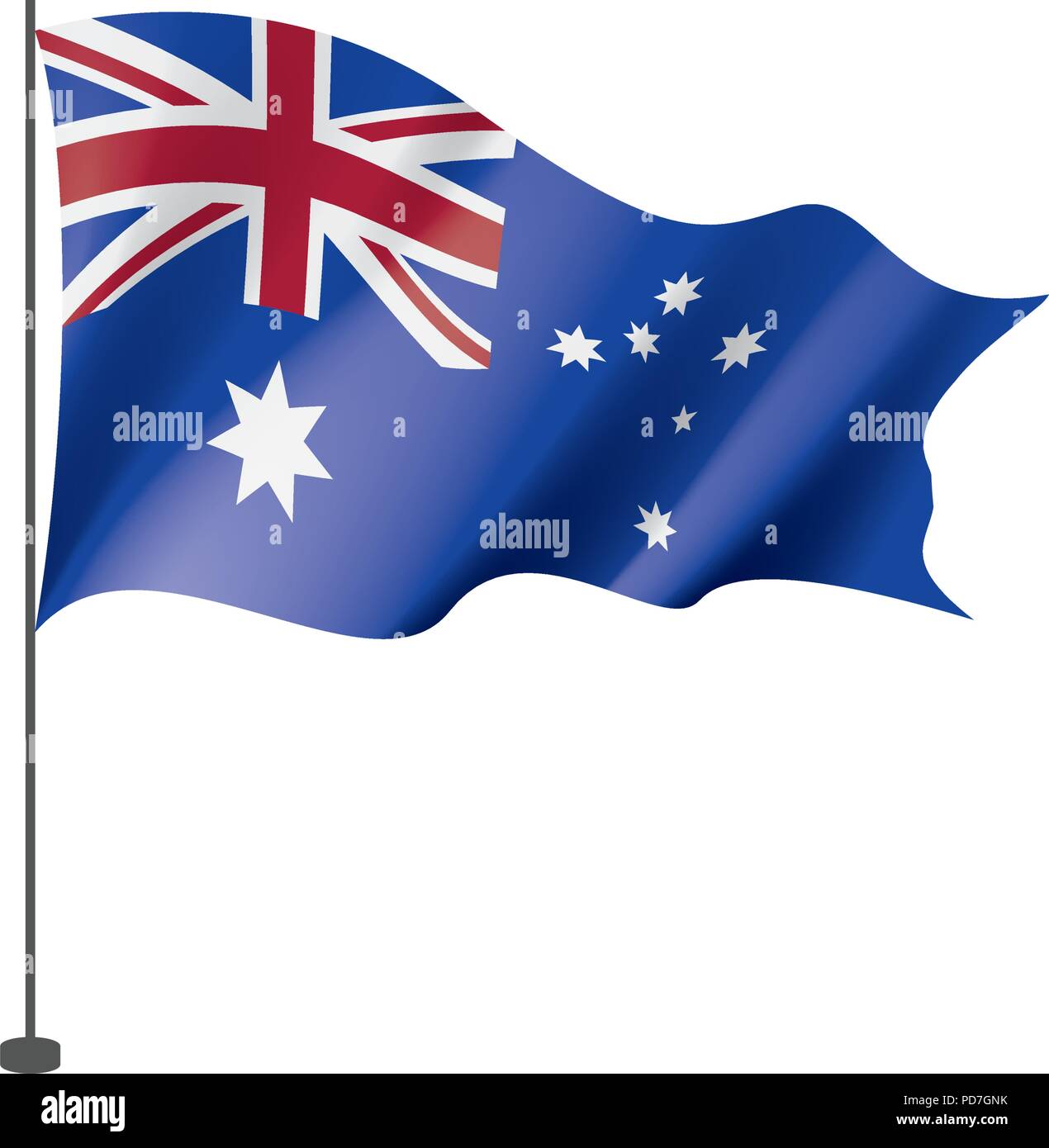 Australia flag, vector illustration Stock Vector Image & Art - Alamy