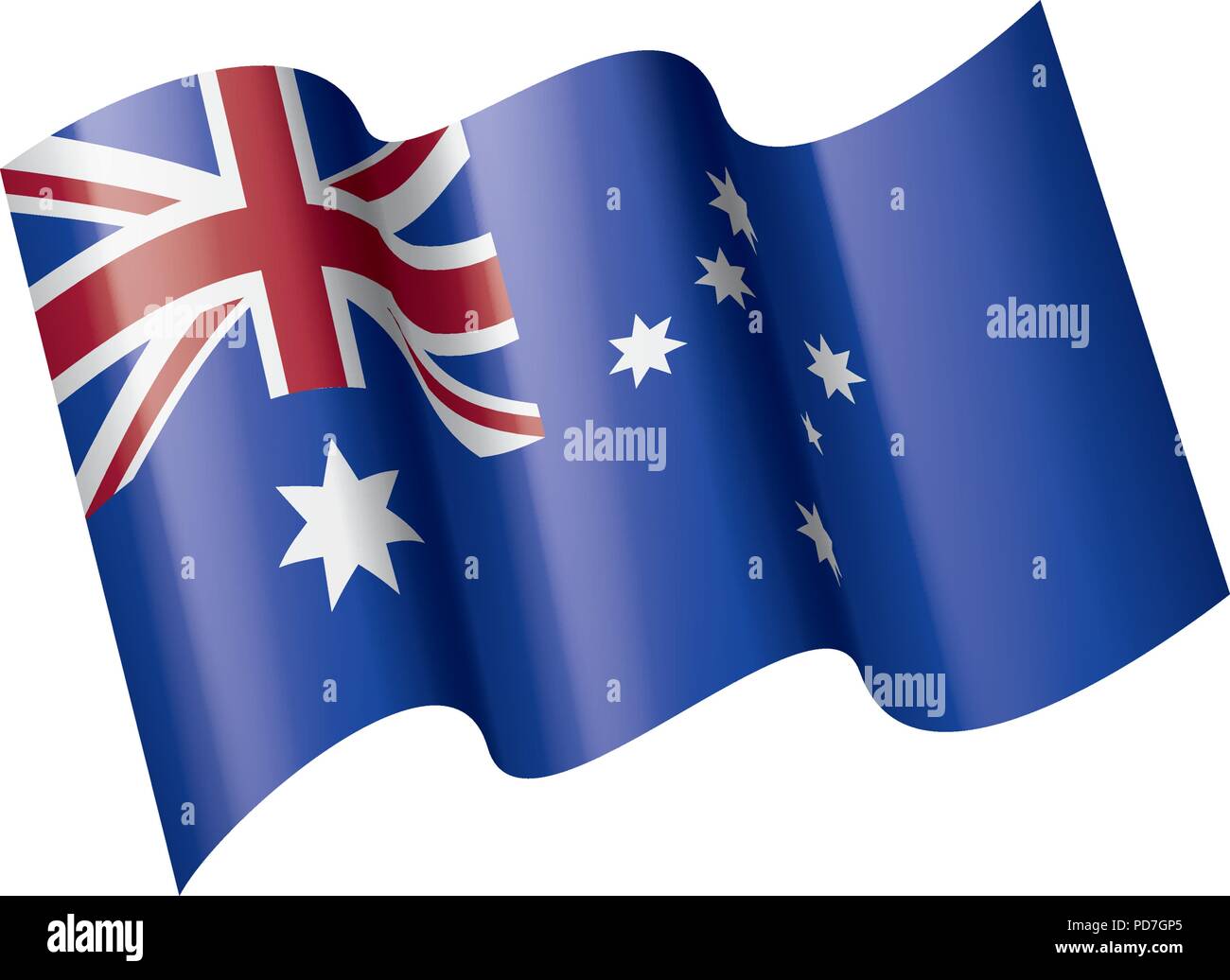 Australia flag, vector illustration Stock Vector Image & Art - Alamy