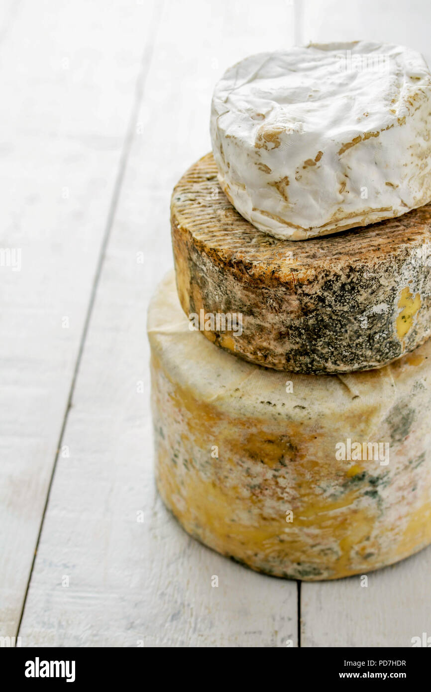 Stacked artisan cheese hi-res stock photography and images - Alamy