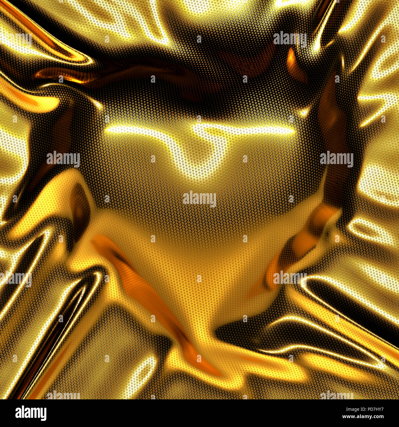 A heart under a golden sheet Stock Photo - Alamy