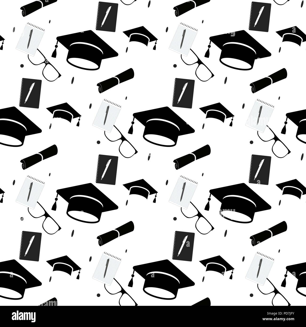 Graduation Cap Wallpaper White