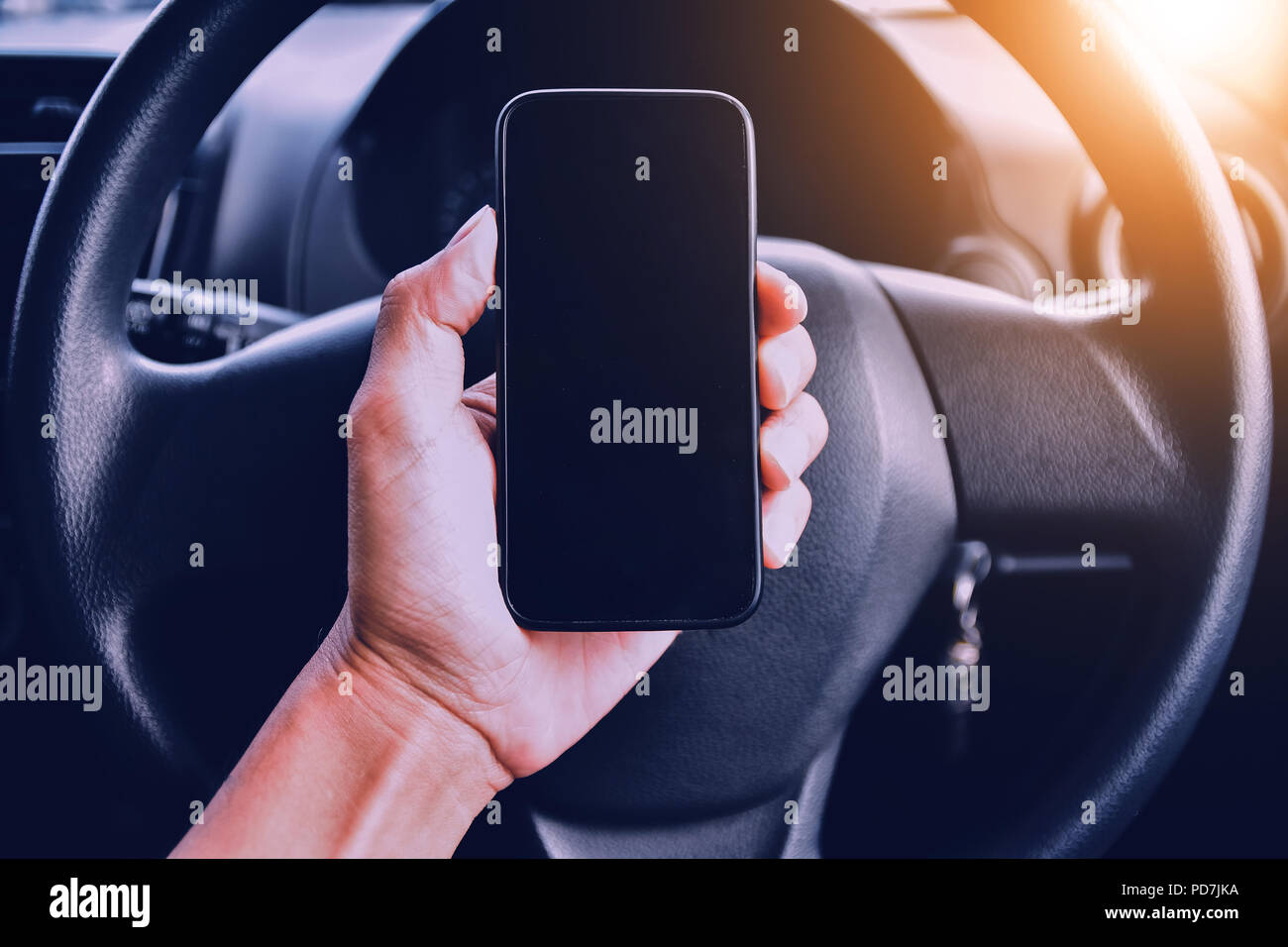 Iphone map woman hi-res stock photography and images - Alamy
