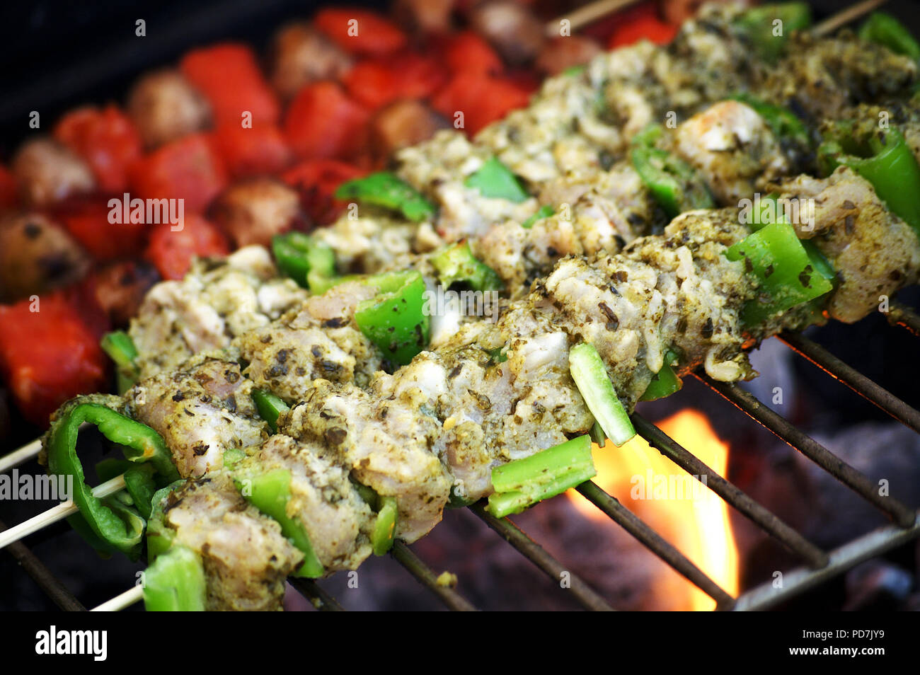 Meat kebabs hi-res stock photography and images - Alamy
