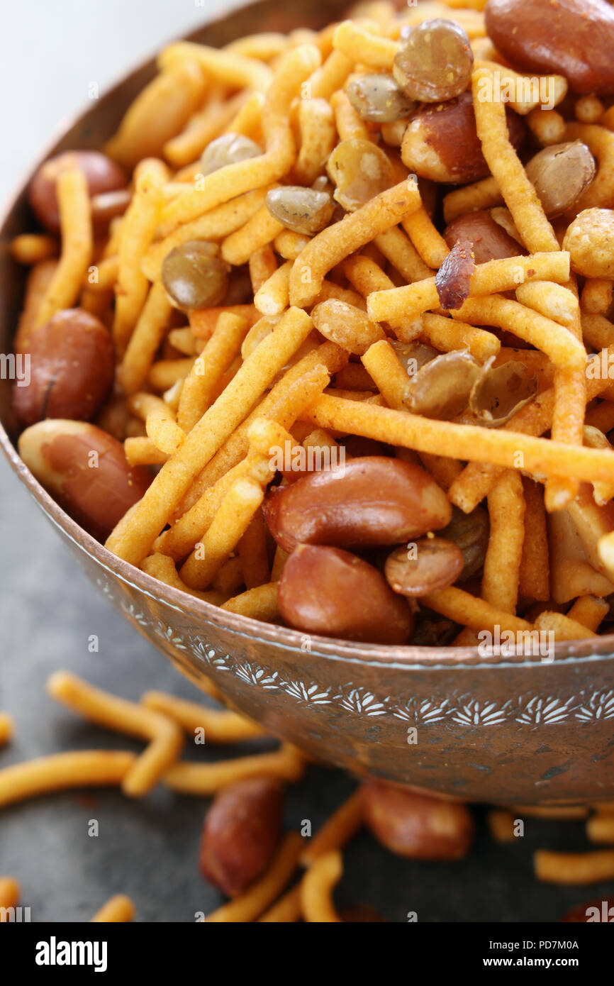 Indian bombay mix Stock Photo - Alamy