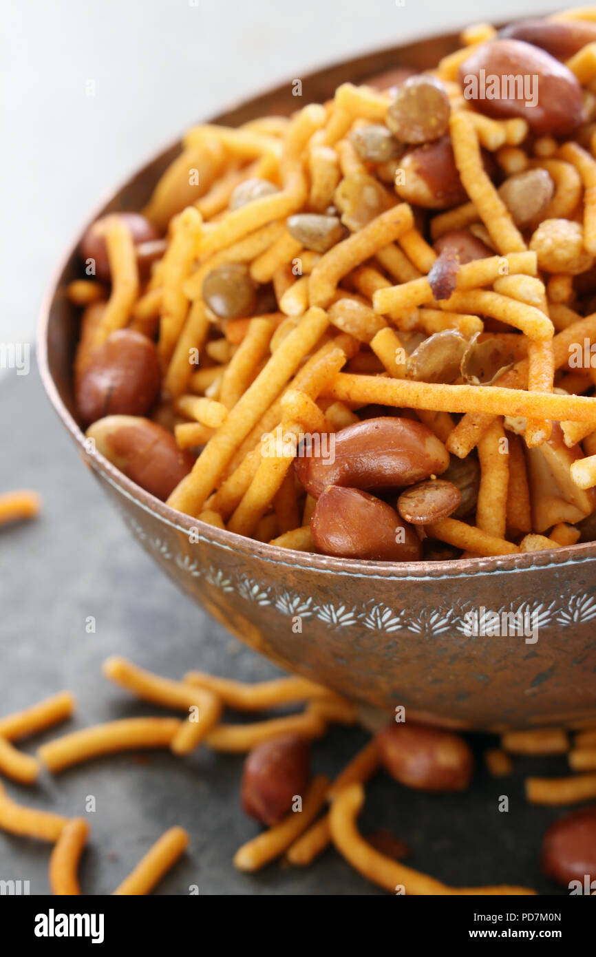 Indian bombay mix Stock Photo - Alamy