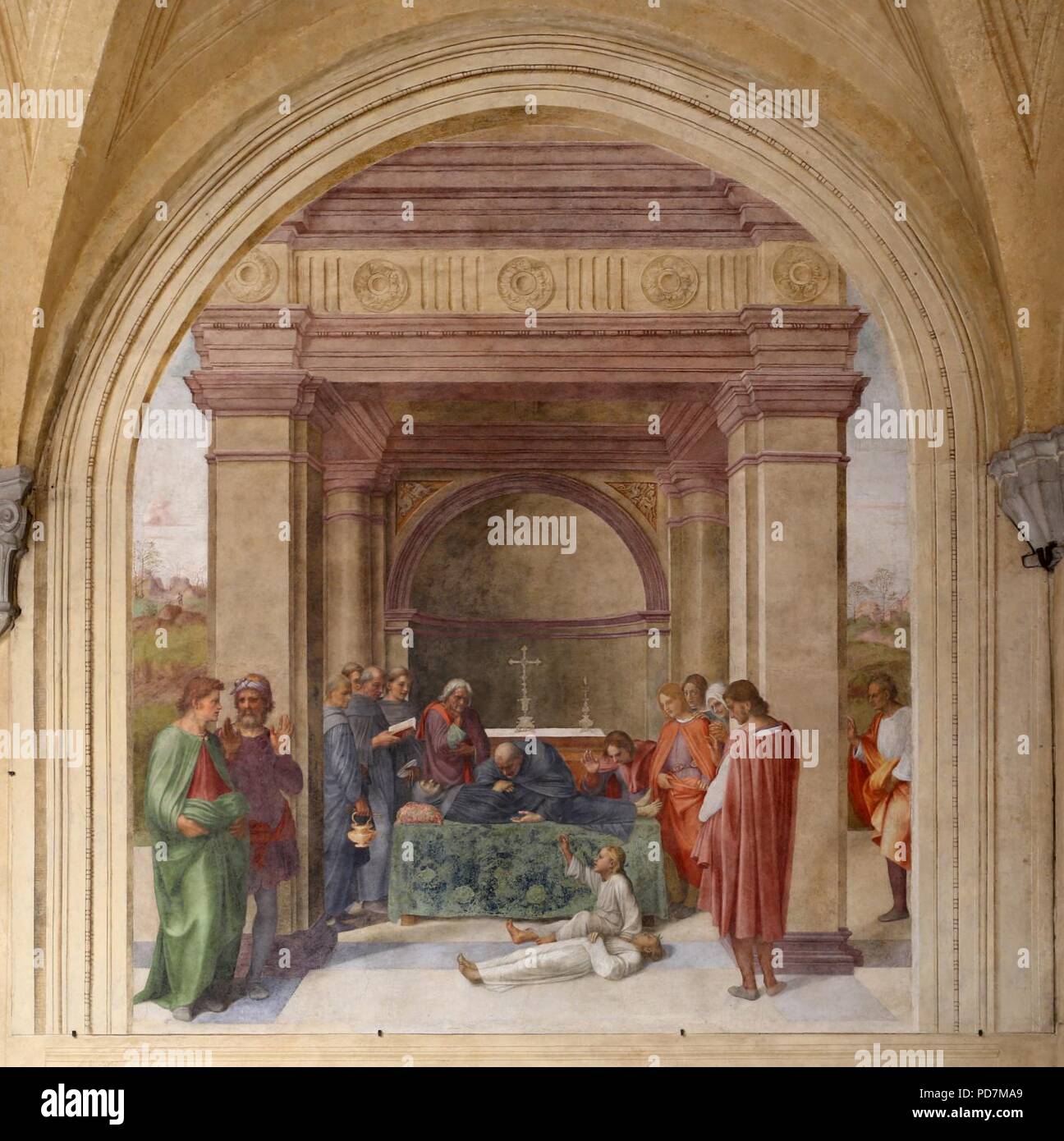 Andrea del sarto, Morte di san Filippo Benizi e resurrezione di un ...