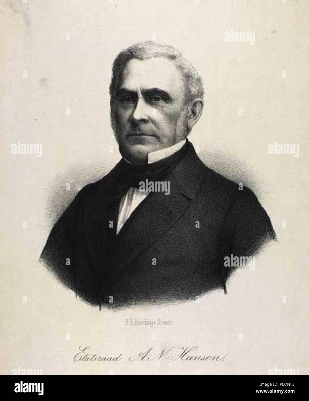 Andreas Nicolai Hansen by F.E. Bordings Stentrykkeri Stock Photo - Alamy