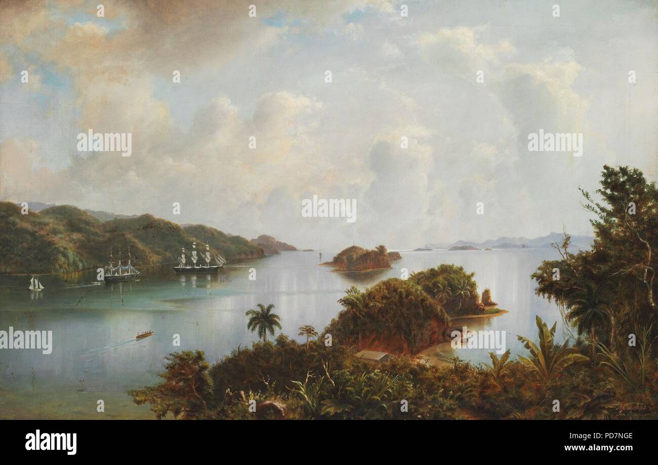 Andreas Riis Carstensen - Scene from the Caribbian (1871 Stock Photo ...
