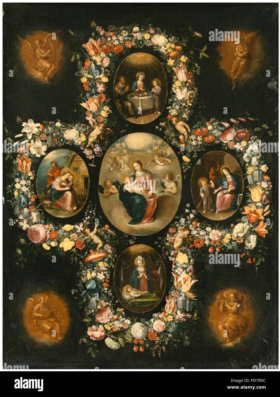 Christ surrounded by angels hi-res stock photography and images - Alamy