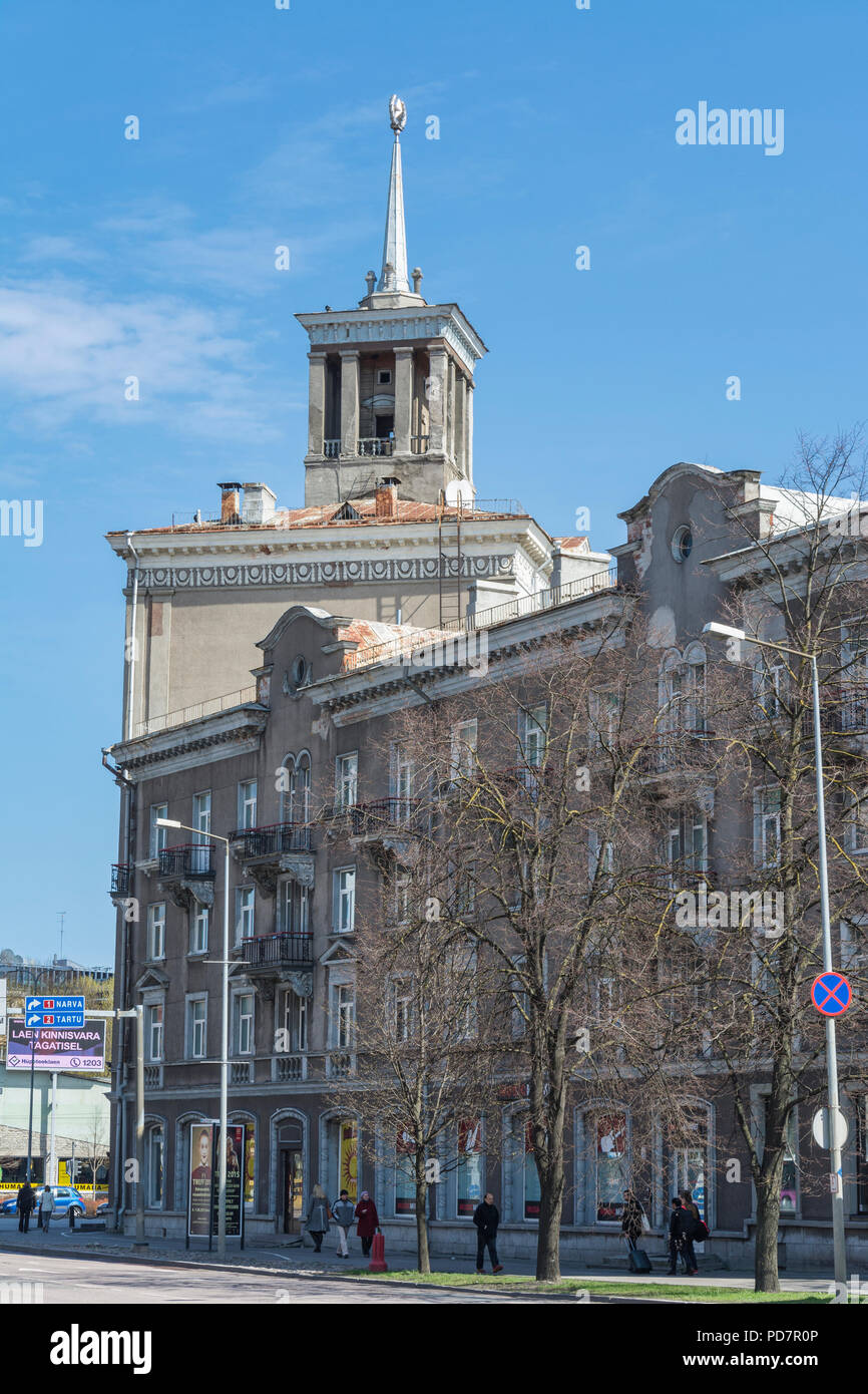 Soviet era building in Tallinn Estonia Stock Photo - Alamy