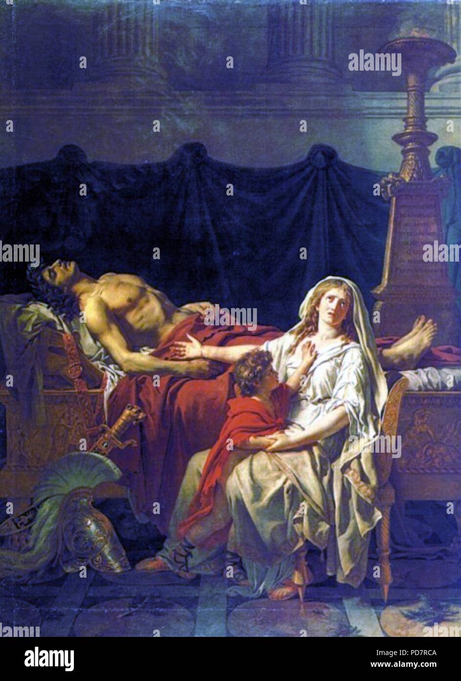 Andromache mourns Hector Stock Photo - Alamy