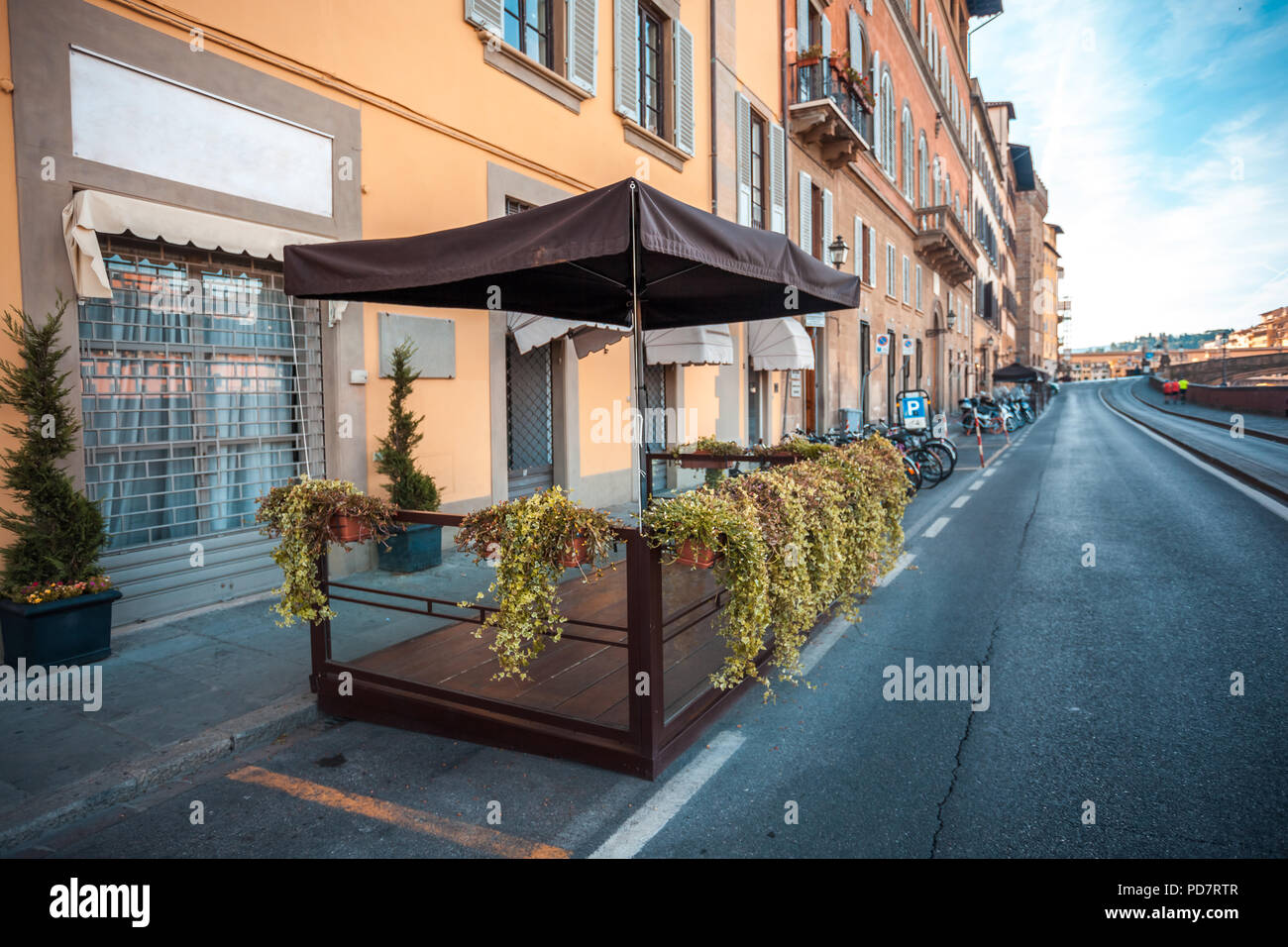 Colorful old buildings in Florence, Italy. Old town Stock Photo - Alamy