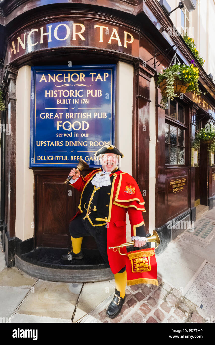 Anchor tap pub and town crier hi-res stock photography and images - Alamy
