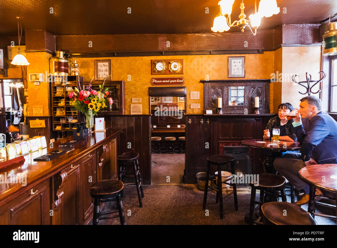 England, London, Southwark, Anchor Tap Pub, Interior View Stock Photo ...