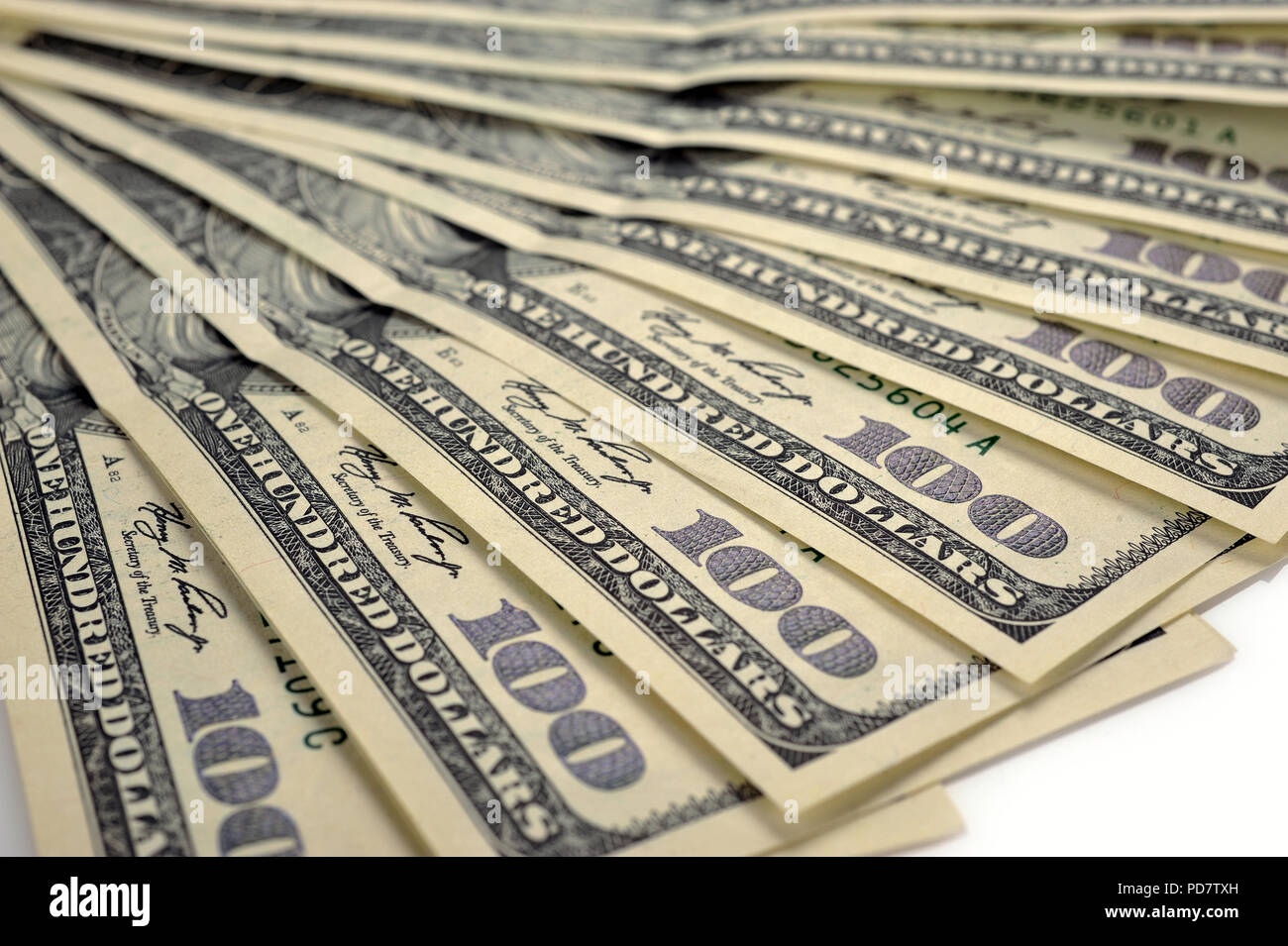 heap of dollars, money background on a white Stock Photo - Alamy