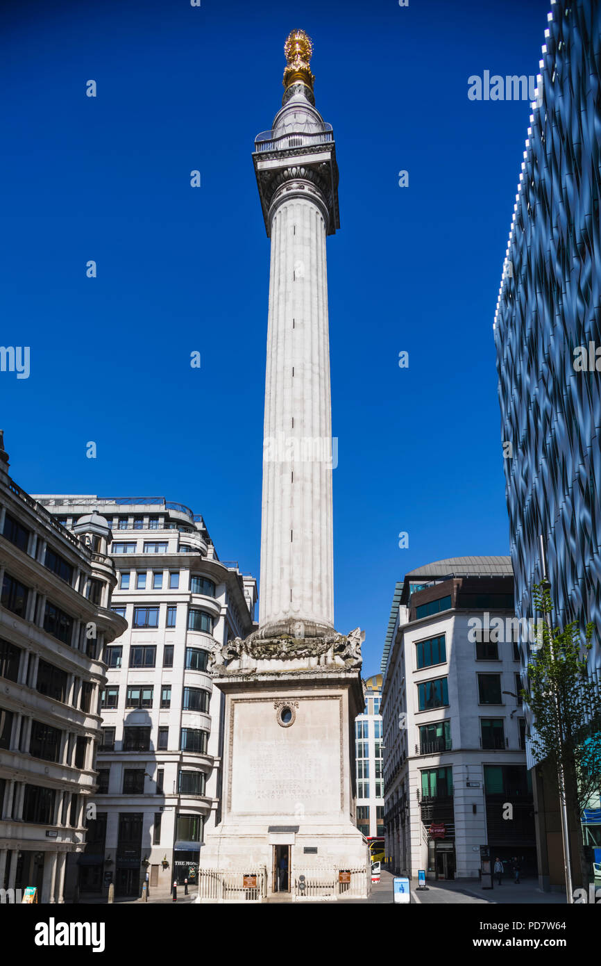 The monument london city hi-res stock photography and images - Alamy