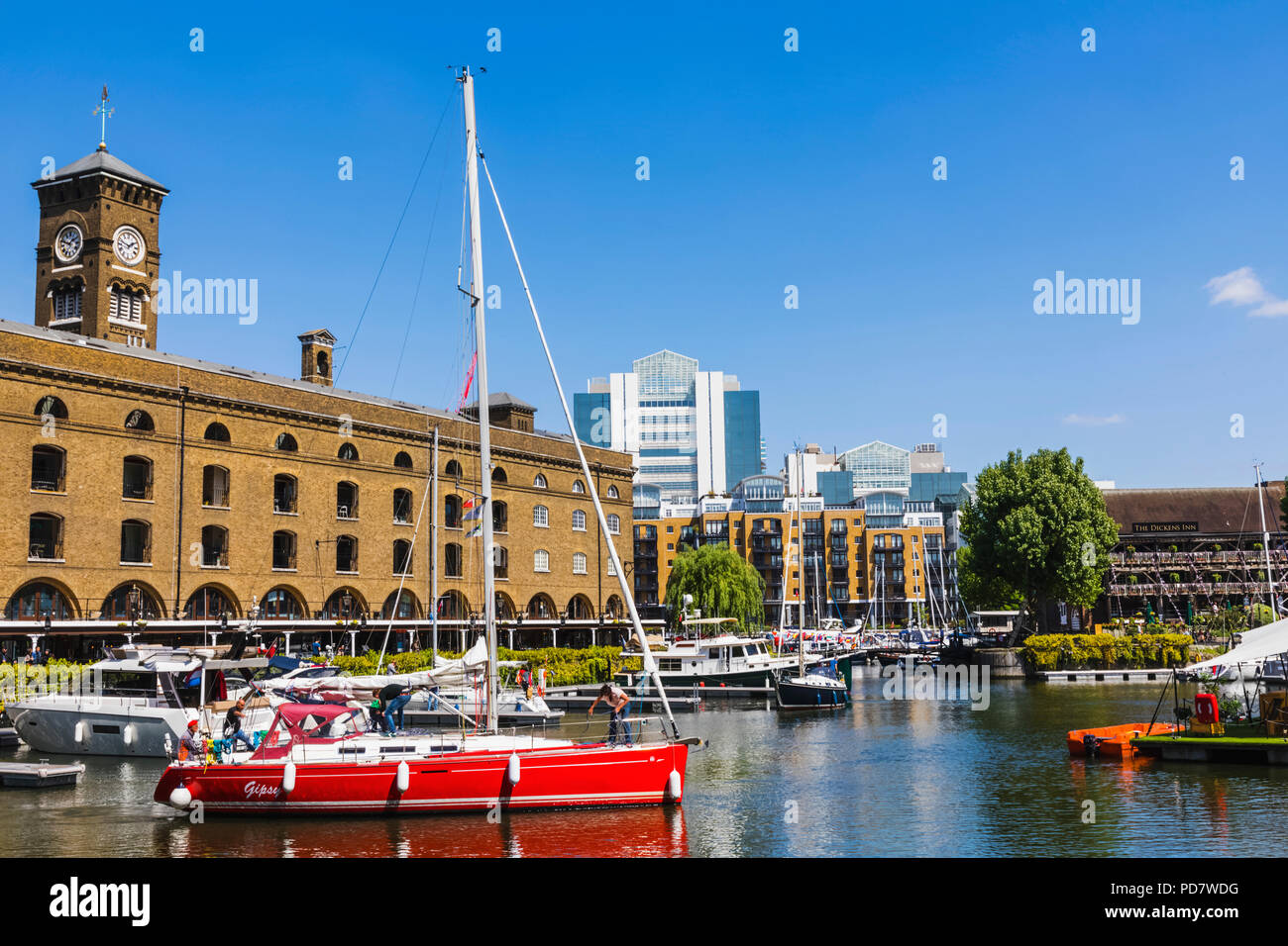 England, London, Wapping, St.Katharine Docks Stock Photo - Alamy