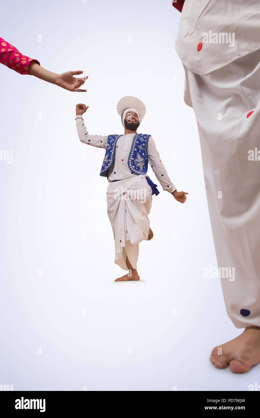 Portrait Of Bhangra Dancers Stock Photo - Alamy