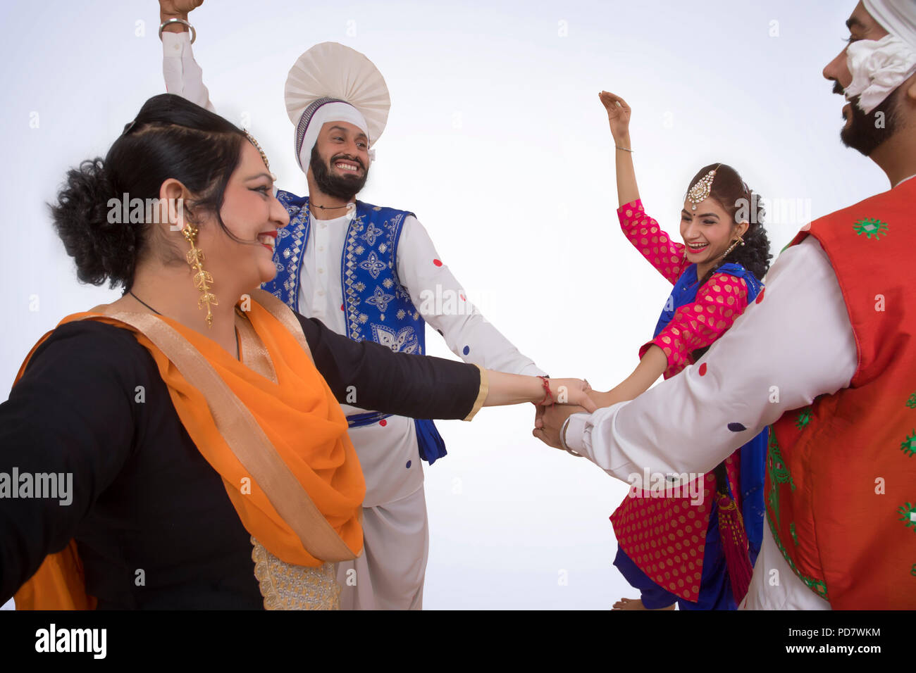 Sikh People Dancing Stock Photo - Alamy