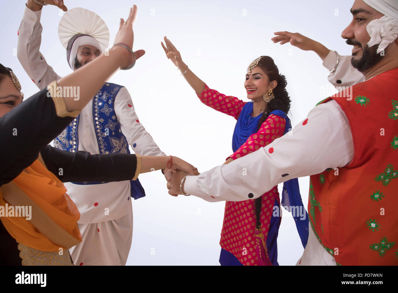 Sikh People Dancing Stock Photo - Alamy