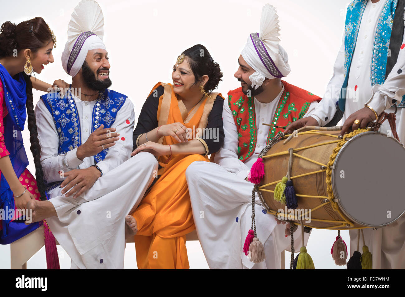 Sikh People Posing Stock Photo - Alamy