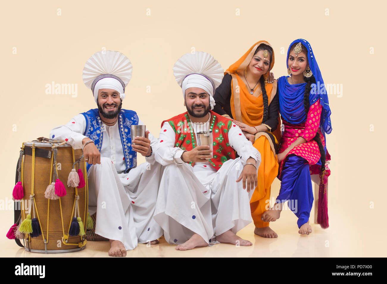 Sikh People Posing Stock Photo - Alamy