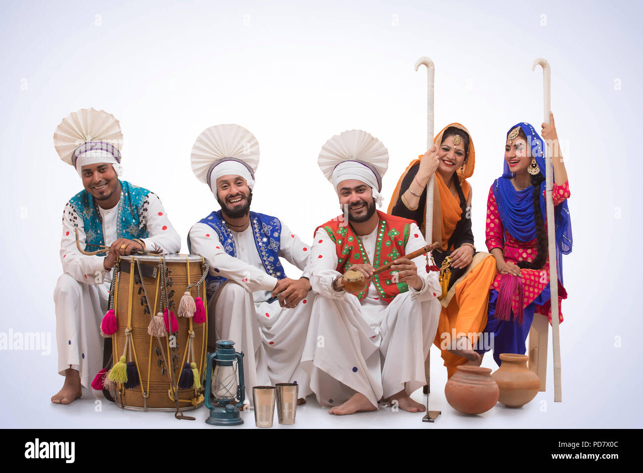 Sikh People Posing Stock Photo - Alamy