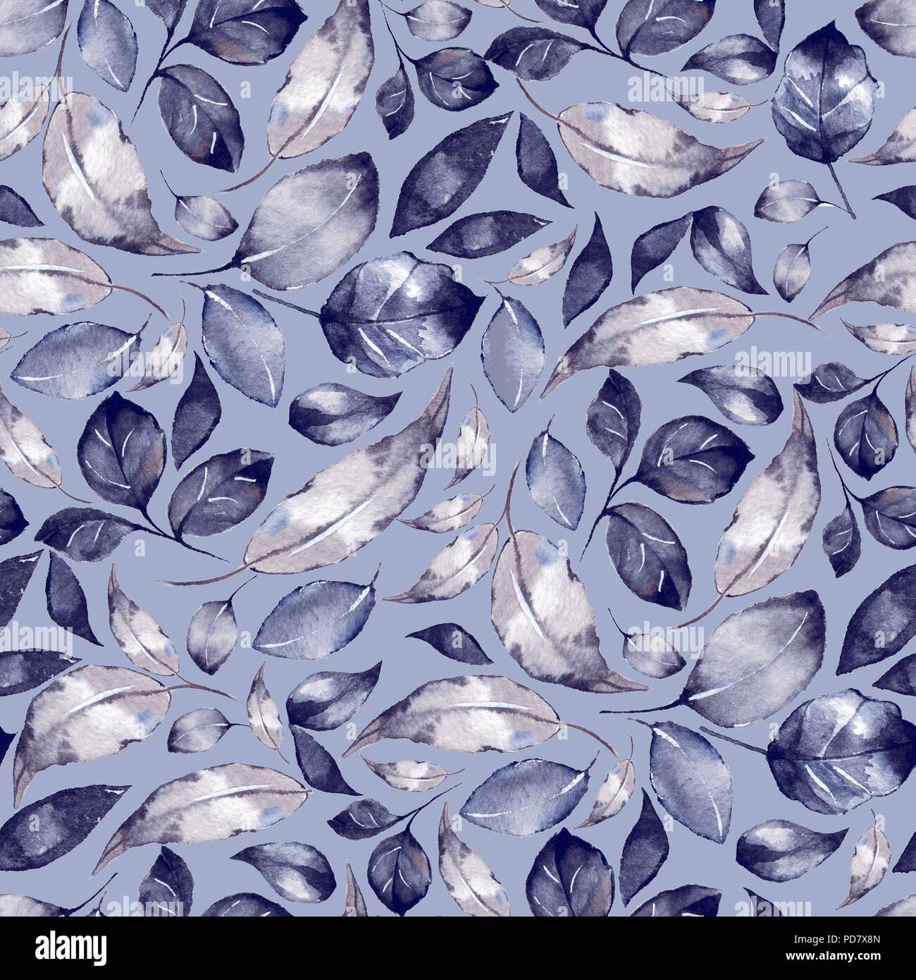 hand drawn watercolor floral seamless pattern Stock Photo - Alamy