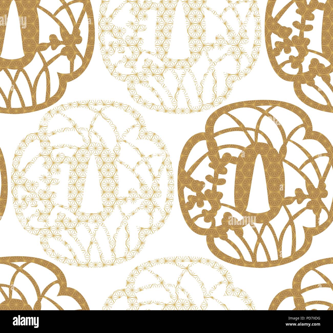 Japanese Tsuba Stock Vector Images - Alamy