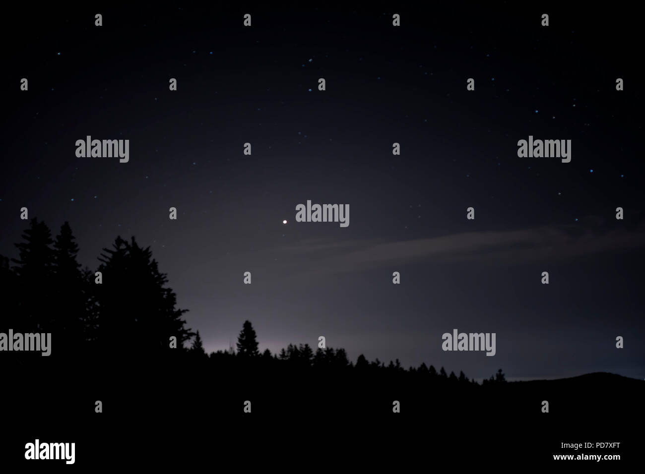 Night sky with light pollution from a big city Stock Photo - Alamy