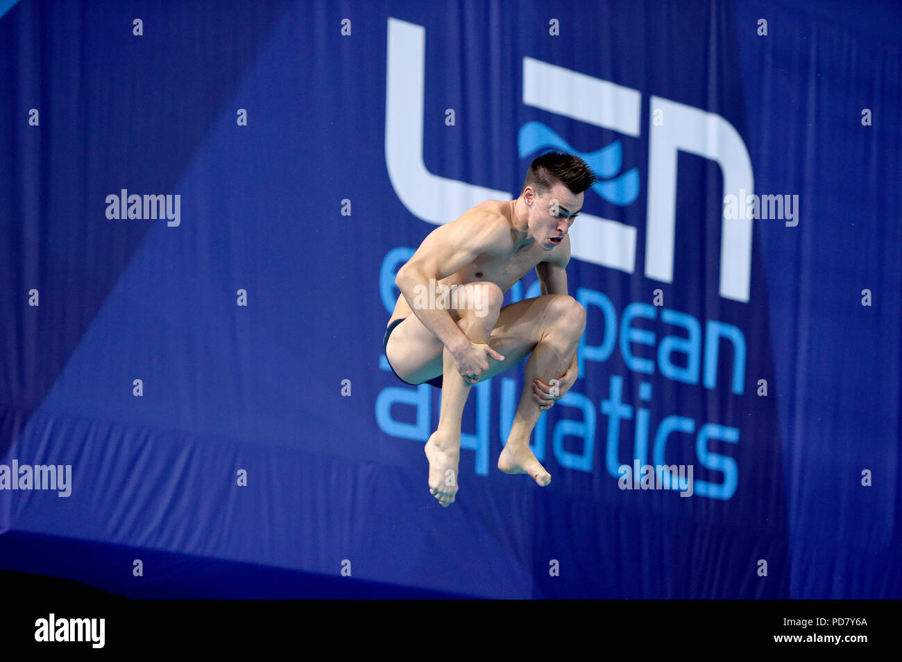 Ireland's Jack Ffrench during the Men's 1m Springboard Preliminary ...