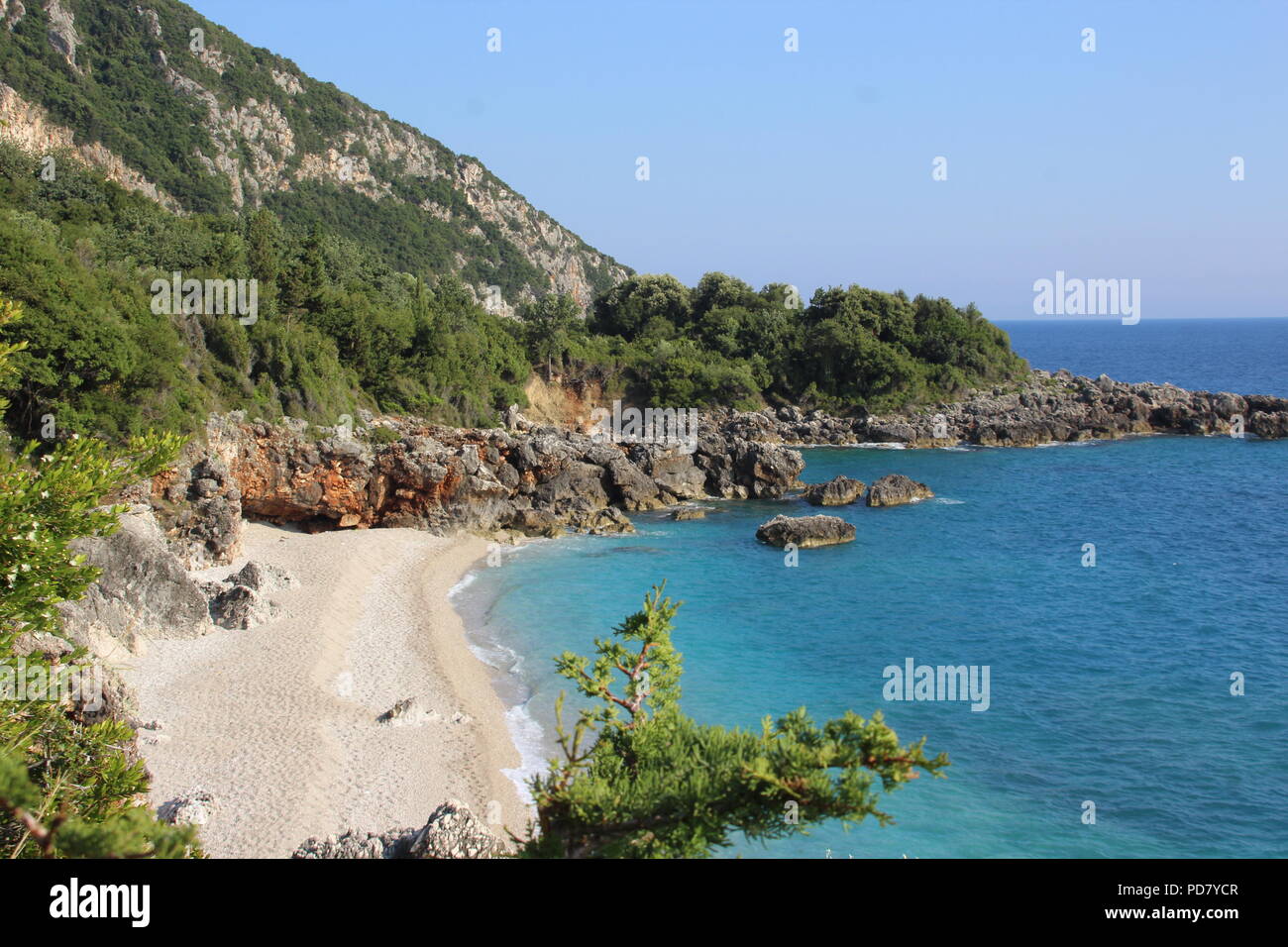 Albania beach dhermi hi-res stock photography and images - Alamy