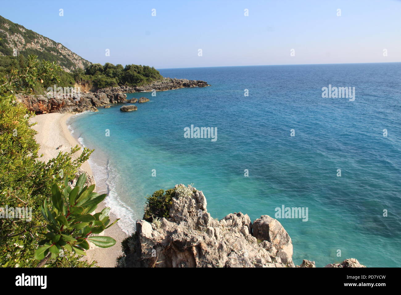 Albania beach dhermi hi-res stock photography and images - Alamy