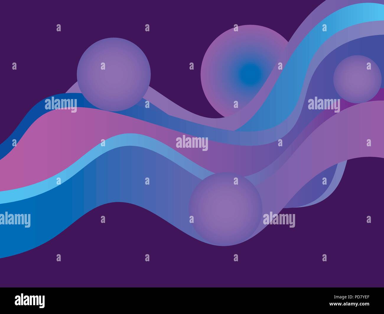 Liquid wave violet color. Modern trend background. Vector illustration ...
