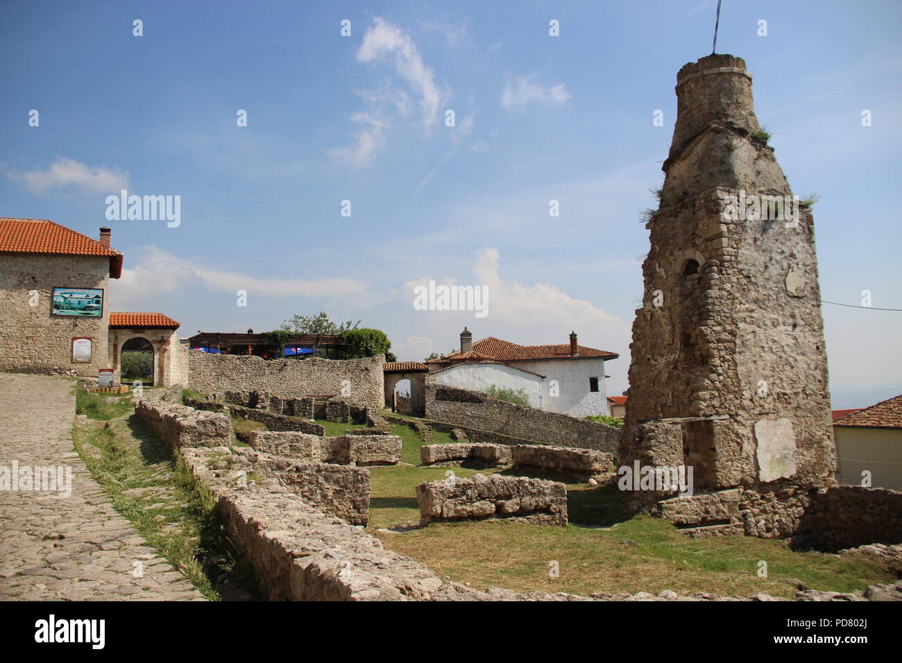 Kruja castle in Albania Stock Photo - Alamy