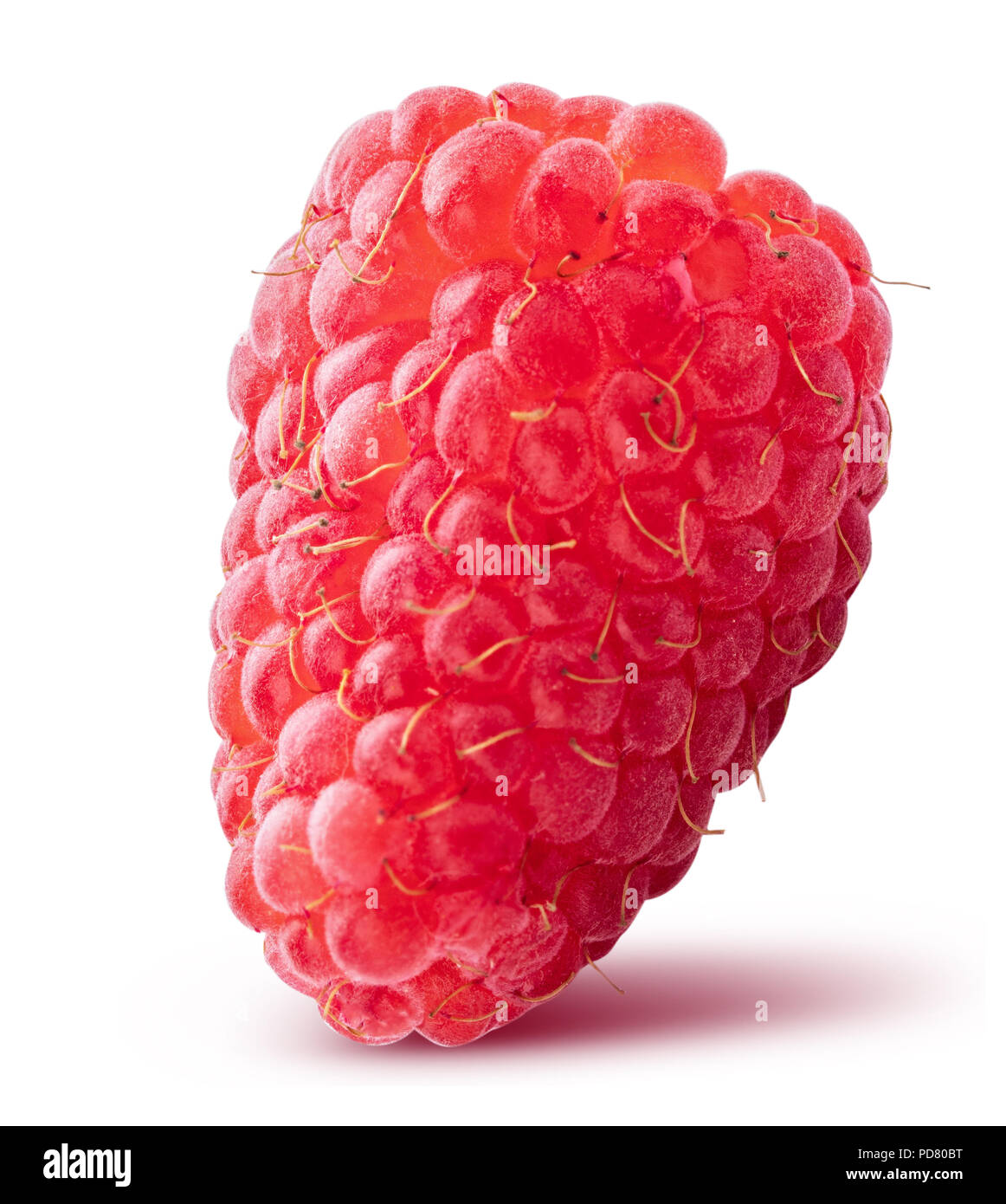 Fresh raspberry isolated on white background Stock Photo - Alamy