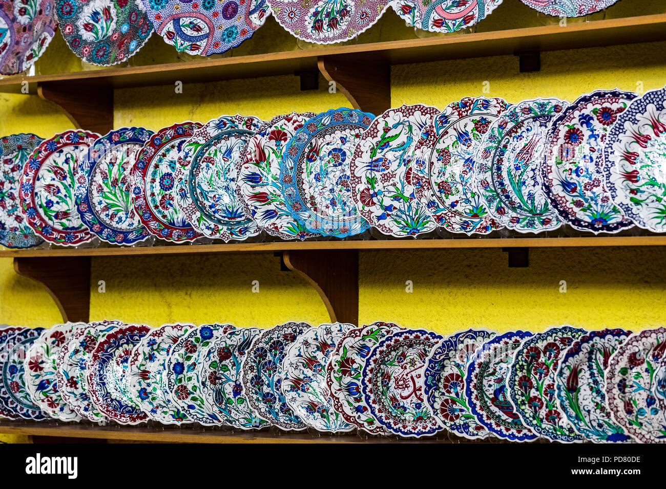 Traditional Turkish decorative ceramics for interior decoration Stock ...