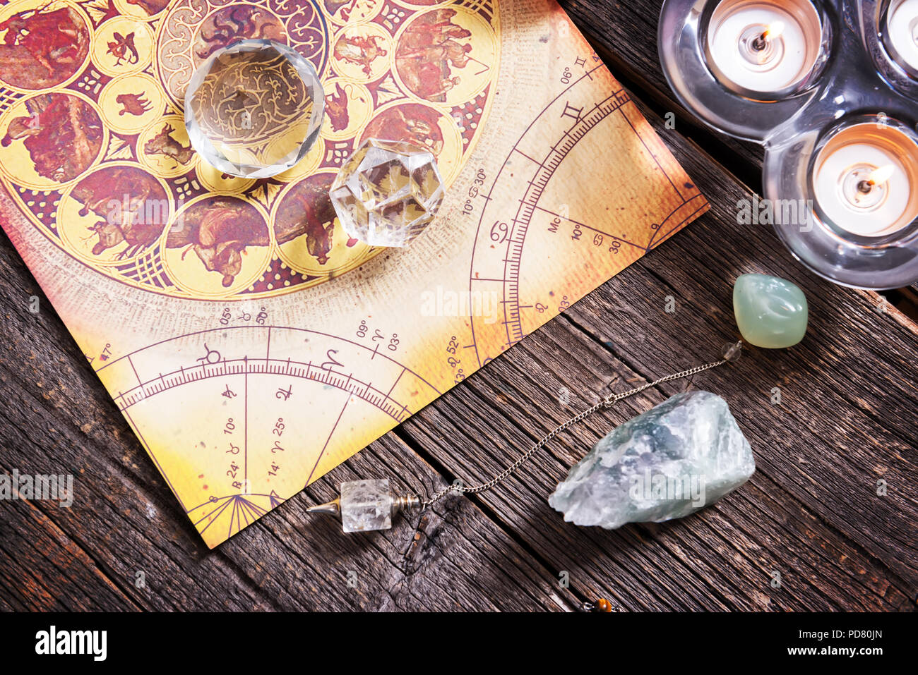 Foretelling the future through astrology Stock Photo - Alamy