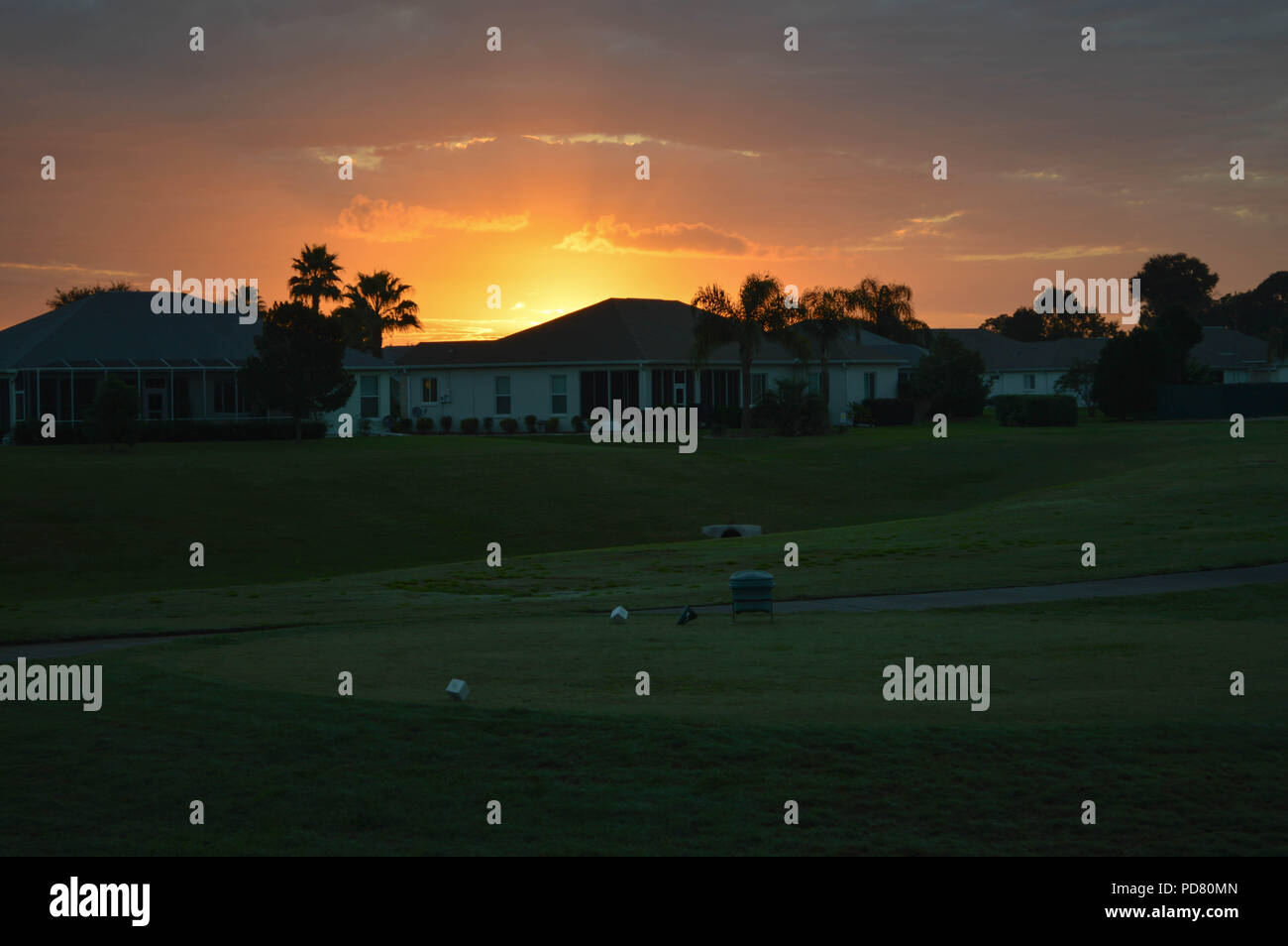Amazing Scenic Beautiful Florida Dawn Morning Sunrise Daybreak Sun Rays ...